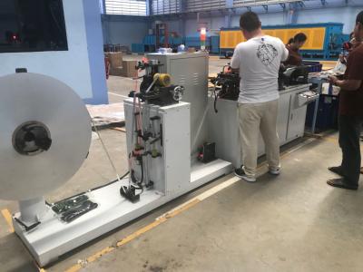 China 0..8Mpa 220V Aluminium Fin Press Machine , Flat Fin Machine Multi Hobs for sale