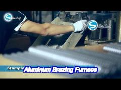 Altura máxima de la pieza de trabajo 250 mm Cuatro secciones de aluminio horno de brasado 650-700 grados de secado por rocío área de enfriamiento por aire
