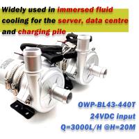 China 24VDC Fluorinated BLDC Water Pump for Immersed Cooling 25mm 3.0bar for sale