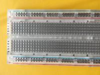 China 830 Point  Full Size Transparent Breadboard for prototyping to Develop DIY Solderless Test Board for sale