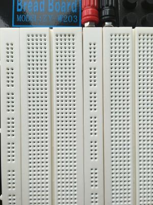 Cina 3A - tagliere del foro del giro dell'alloggio dell'ABS 5A, grande tagliere bianco di Solderless in vendita