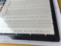 China ROHS White Solderless Circuit Board , Electronic Prototype Board Spring Clip for sale