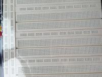 China ROHS White Solderless Circuit Board , Electronic Prototype Board Spring Clip for sale