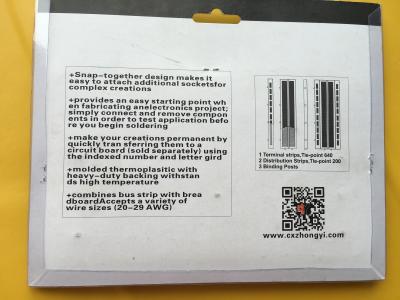 Cina 1660 punti bordo solderless elettronico di modello & del tagliere con di piastra metallica in vendita
