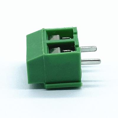 Cina connettori d'ottone del cavo del terminale di vite della gabbia del passo 2P di 5.0mm in vendita