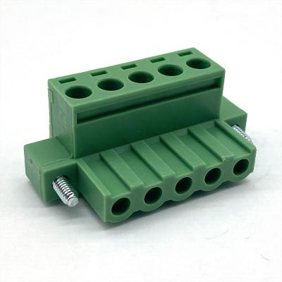 中国 300V 10A M2.5ねじ固定耳の差込式の真鍮のターミナル ブロック 販売のため