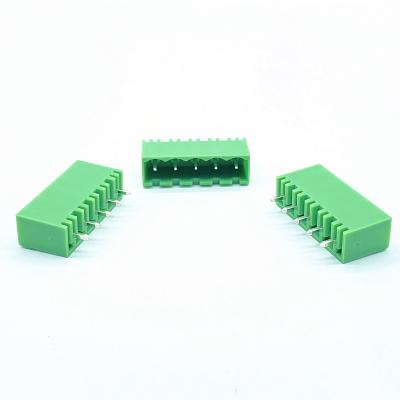 Cina 5 blocchetto terminali alimentabile maschio di Screwless del passo di Pin 5,0 5.08mm in vendita