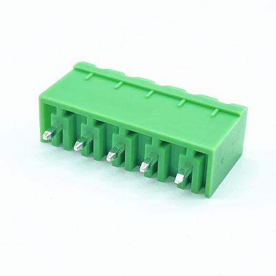 Cina 5 blocchetto terminali alimentabile maschio di Screwless del passo di Pin 5,0 5.08mm in vendita