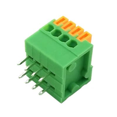中国 狭い間隔をあける2.54 mm Screwless PCBのばねのターミナル ブロック150V 4A 販売のため