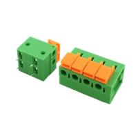 China 300V 10A Screwless Quick Fit PCB Spring Terminal Block for sale