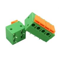 China 300V 10A Screwless Quick Fit PCB Spring Terminal Block for sale