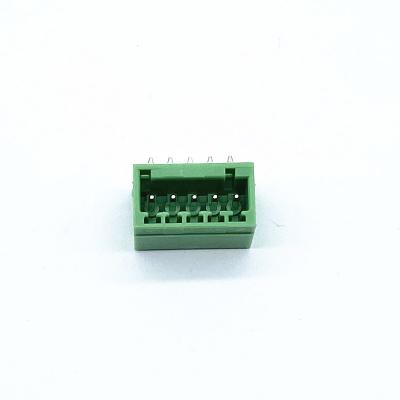 Cina 2-24 angolo retto di spaziatura stretto della spina HQ15EDGRC del blocchetto di termine di Pali 2.5/2.54mm in vendita