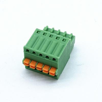 Cina terminale di vite Pluggable del passo di 2.5mm 2.54mm 150V 5A HQ15EDGKD elettrico in vendita