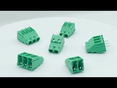 Тангаж терминального блока 6.35/7.62mm винта Pcb шинопровода поляков HQ635 2