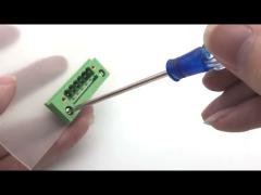 Стена установила женщину блока 300v 10a 5.0/5.08mm вставляемую терминальную мужскую