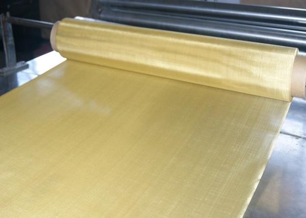 High Bright Decorative Brass Wire Mesh Roll Woven Wire Screen Cloth 1m-50m