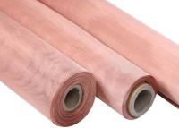 China Rustproof Pure Copper Woven Wire Mesh Screen High Electrical Conductivity for sale