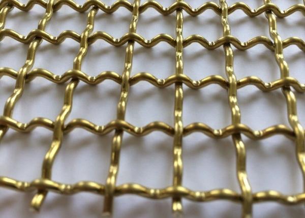 High Bright Decorative Brass Wire Mesh Roll Woven Wire Screen Cloth 1m-50m