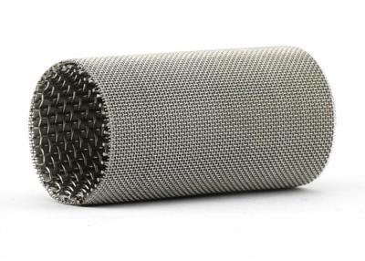 China SS316L Sintered Stainless Steel Tube Sintered Mesh Filter Cartridge 1-1000um for sale
