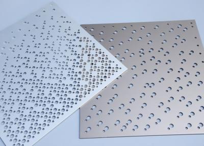 China Silver Perforated Sheet with Customizable Hole Shapes for sale