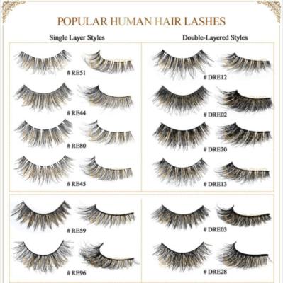 China 3D Faux Mink Double-Layered Silk Lashes Synthetic Fake Eyelashes Wholesale for sale