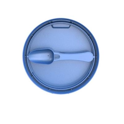 China Capa de pó de leite azul personalizável em plástico para embalagens certificadas FSSC 22000 à venda