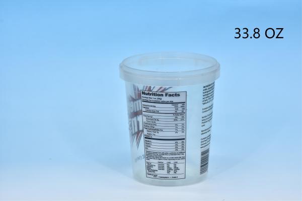 Quality Acceptable OEM 1L Ice Cream Cup Custom Logo Food Grade PP Oversize Yogurt Cups for sale