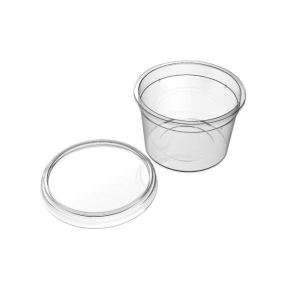 Quality 7oz Disposable PP Plastic Clear Frozen Dessert Cup With Lid for sale