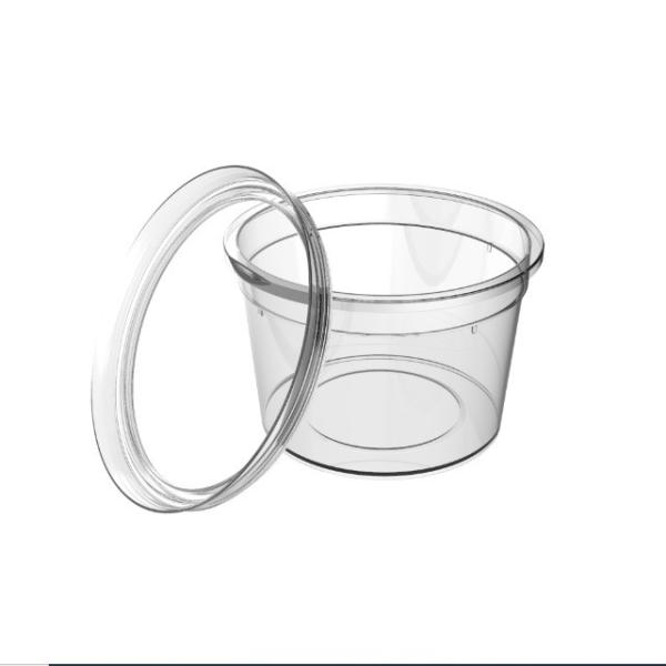 Quality 7oz Disposable PP Plastic Clear Frozen Dessert Cup With Lid for sale