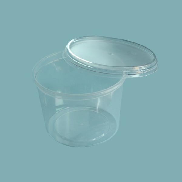 Quality Injection Molding Lid Food Grade PP 500ml Ice Cream Bucket Plastic Yogurt for sale