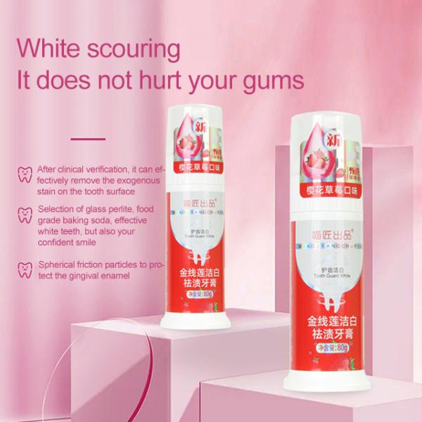 Quality Get a Brighter Smile with Tiktok 130g Teeth Whitening Toothpaste 3 Flavor for sale