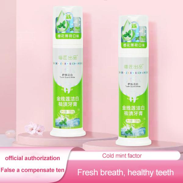 Quality Get a Brighter Smile with Tiktok 130g Teeth Whitening Toothpaste 3 Flavor for sale