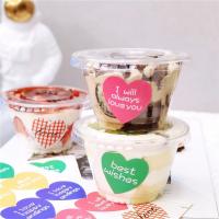 Quality Transparent Dessert Ice Cream Cup Mini Cake Cup Packaging Plastic Cups with Lids for sale