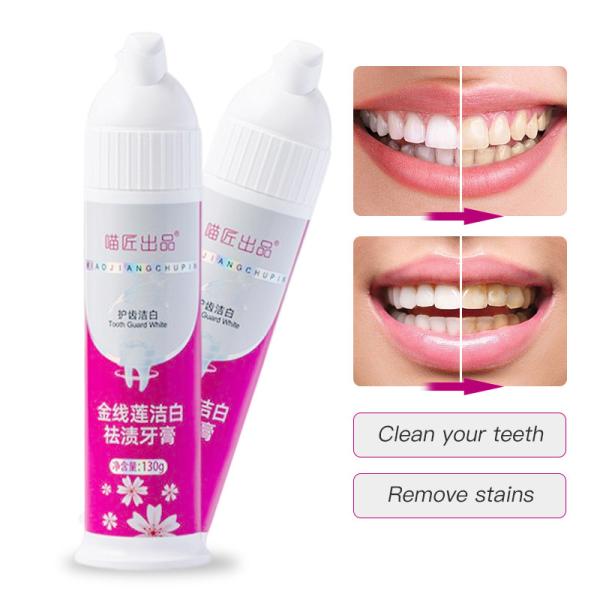 Quality 3 Flavor Press Foam Toothpaste Household For Durable Teeth And Healthy Gums for sale