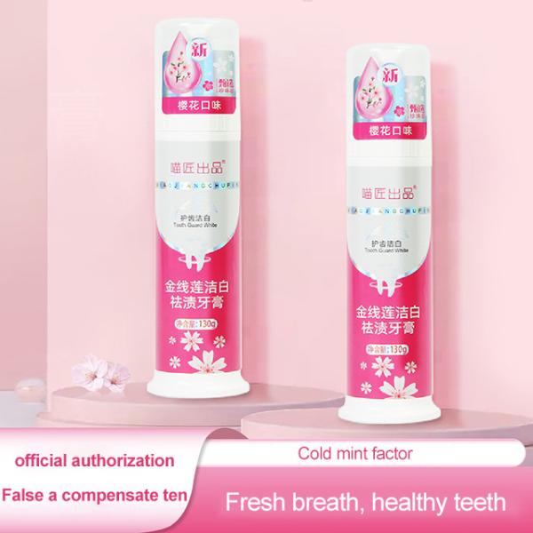 Quality 3 Flavor Press Foam Toothpaste Household For Durable Teeth And Healthy Gums for sale