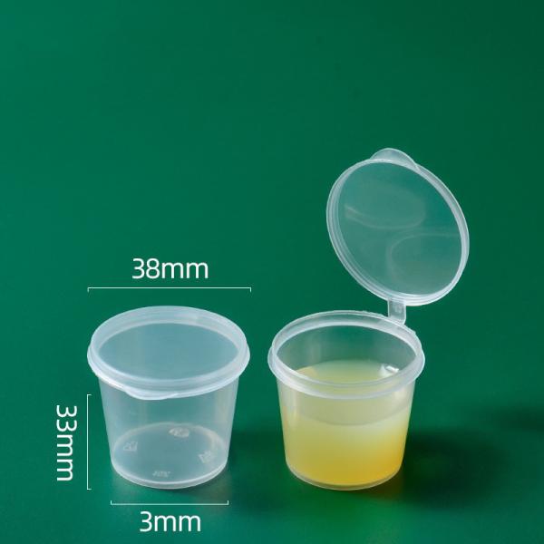 Quality Other Food Customized Color Disposable Plastic Mini Yogurt Condiment Cup with for sale