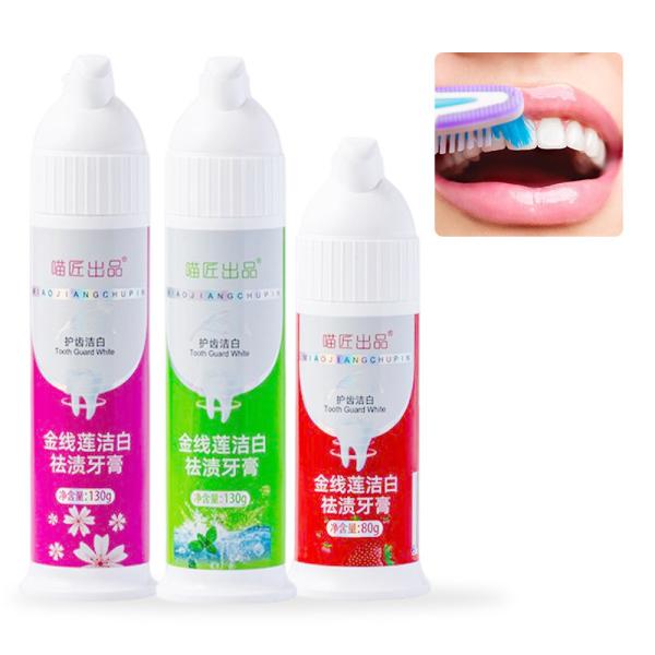 Quality Low MOQ Press Pump Toothpaste for Adults Herbal Ingredient and Dry Offset Printing for sale
