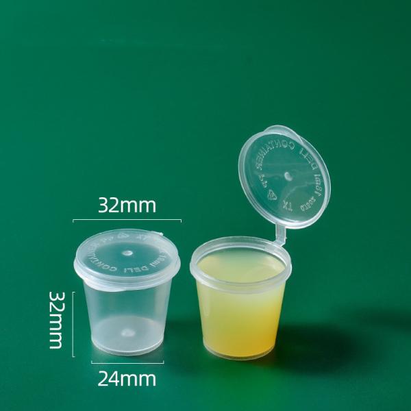 Quality Other Food Customized Color Disposable Plastic Mini Yogurt Condiment Cup with for sale