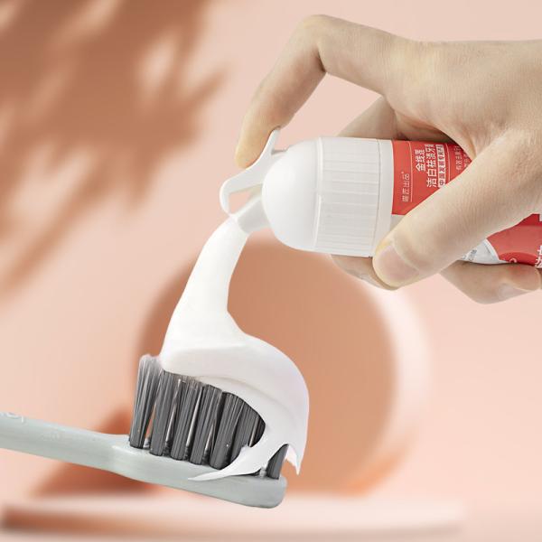 Quality Low MOQ Press Pump Toothpaste for Adults Herbal Ingredient and Dry Offset for sale