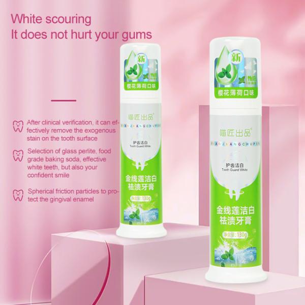 Quality Multifunction Cleaning Oral Teeth Whitening Press Foam Toothpaste for Adults for sale