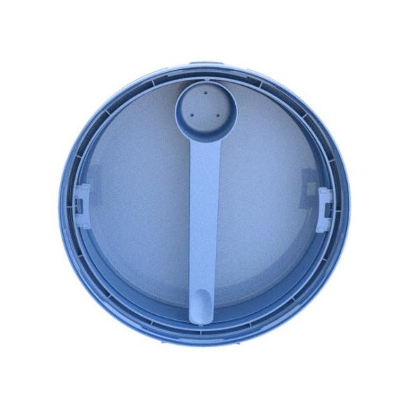 Quality Food Grade Packaging Custom Logo Plastic Milk Powder Can with Built in Scoop for sale