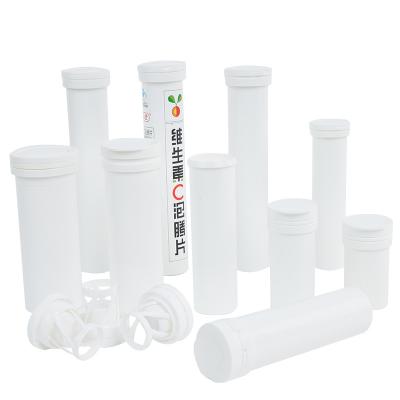 China 2024 Customized Plastic PP Effervescent Tablet Tube Flip-sealed Pill Bottle for Food for sale