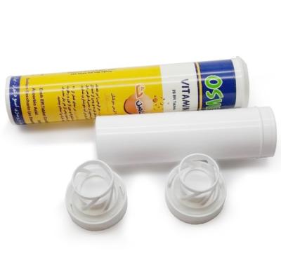 China Custom Size Optional Plastic Candy Packaging Tube for Vitamin C Effervescent Tablets for sale