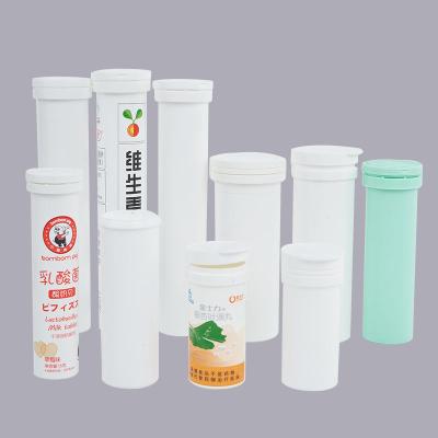 China Empty 50/60/80/90ml Vitamin C Effervescent Tablet Container PP Plastic Tube Packaging for sale