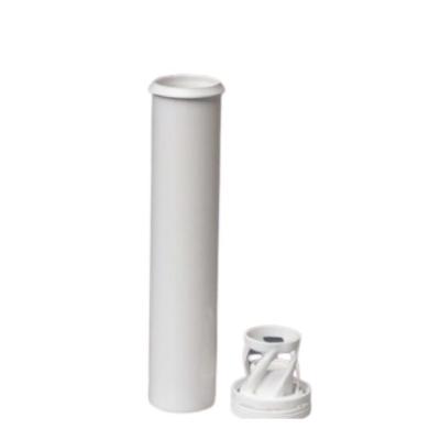 China Effervescent Tablets Packaging Solution Pp Empty Plastic Soluble Effervescent Tube Tablet Bottle with Desiccant Cover IML for sale