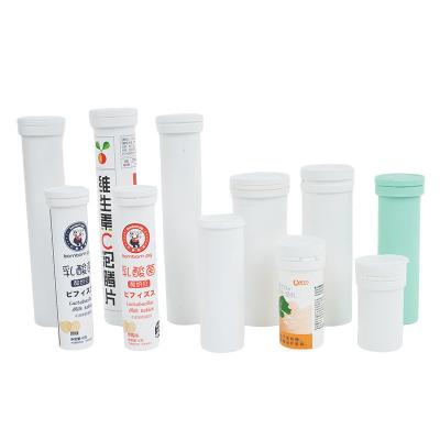 China Industrial Supplements Empty Bottle Bulk Effervescent Tablet Tube with Cap Empty for sale