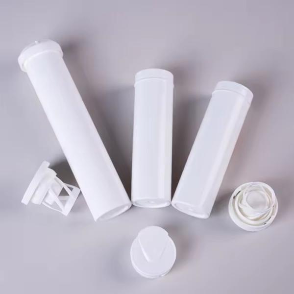 Quality Effervescent Tablets Bottle with Flip Cap White Custom Made Vitamin Plastic for sale