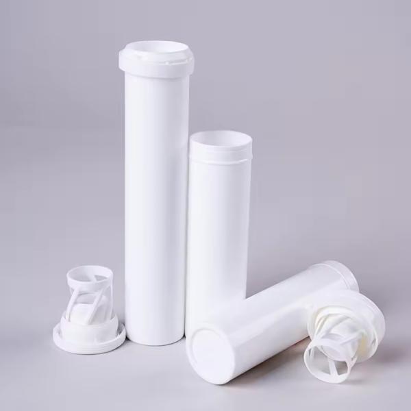 Quality PP Collar Biodegradable Effervescent Tablet Tube Bottle for Vitamin C Medical for sale