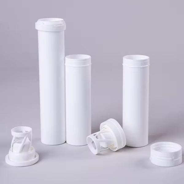 Quality Empty White Straight Packaging Candy Tube for Vitamin C Pills and Effervescent for sale