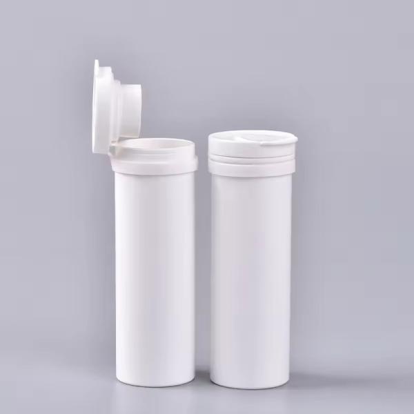 Quality Empty White Straight Packaging Candy Tube for Vitamin C Pills and Effervescent for sale